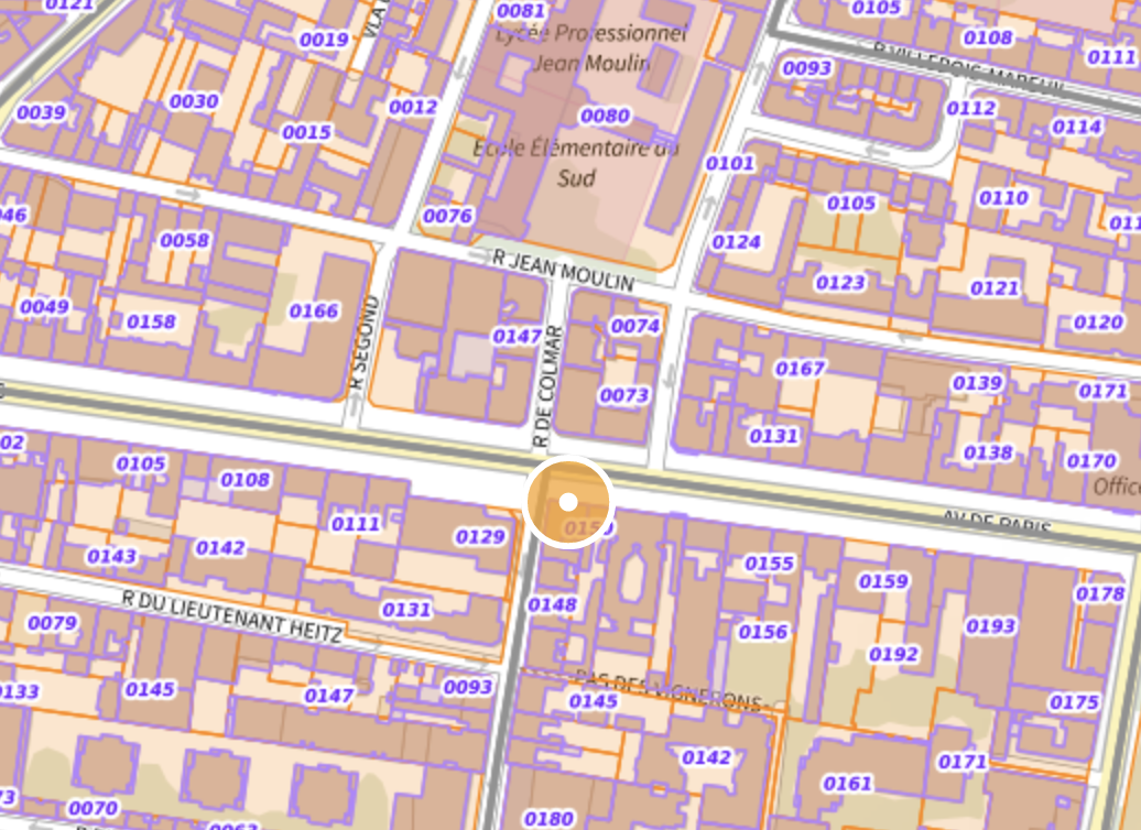 Plan cadastral avec référence et surface: Outils gratuits – investisseur.io